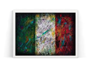 Flag of Italy. Hand painted wall art – ArtForLoft